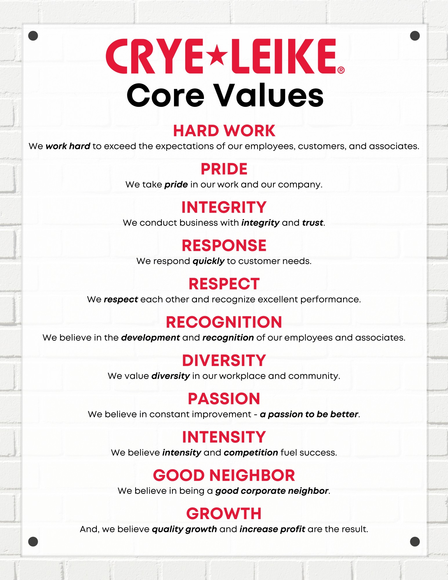 Crye-Leike Realty Mission Statement & Core Values - Crye-Leike ...
